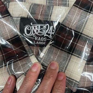 One24 Rags | Tops | Vintage Football Field Plaid | Poshmark